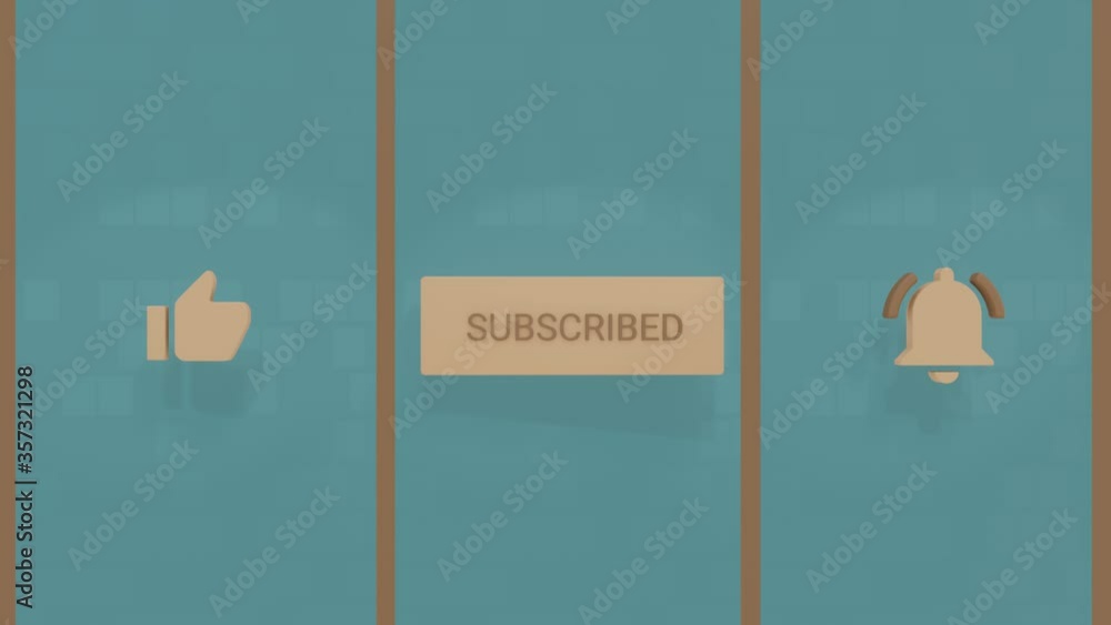 Like Subscribe and Ring a Bell Stock Video | Adobe Stock