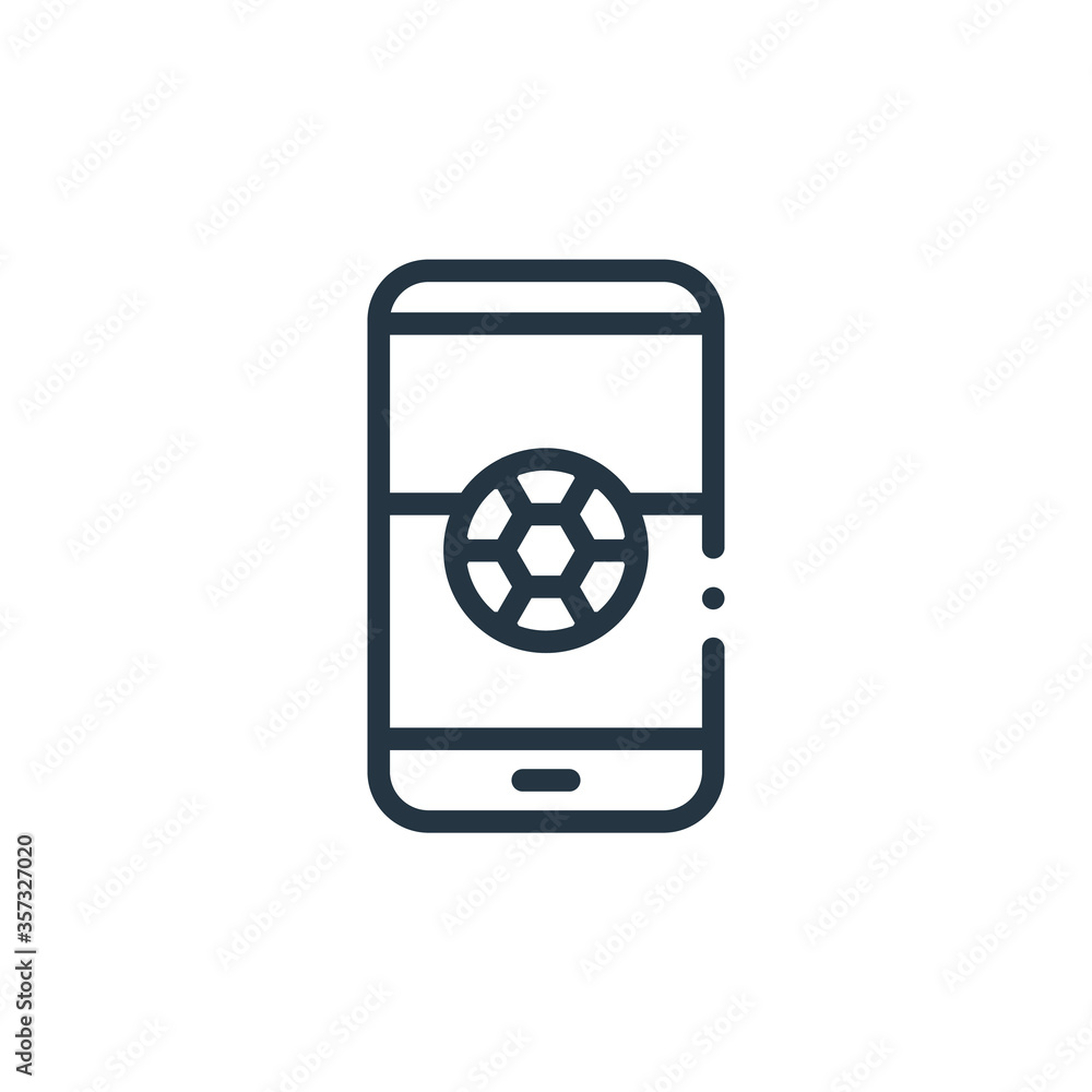soccer vector icon. soccer editable stroke. soccer linear symbol for ...
