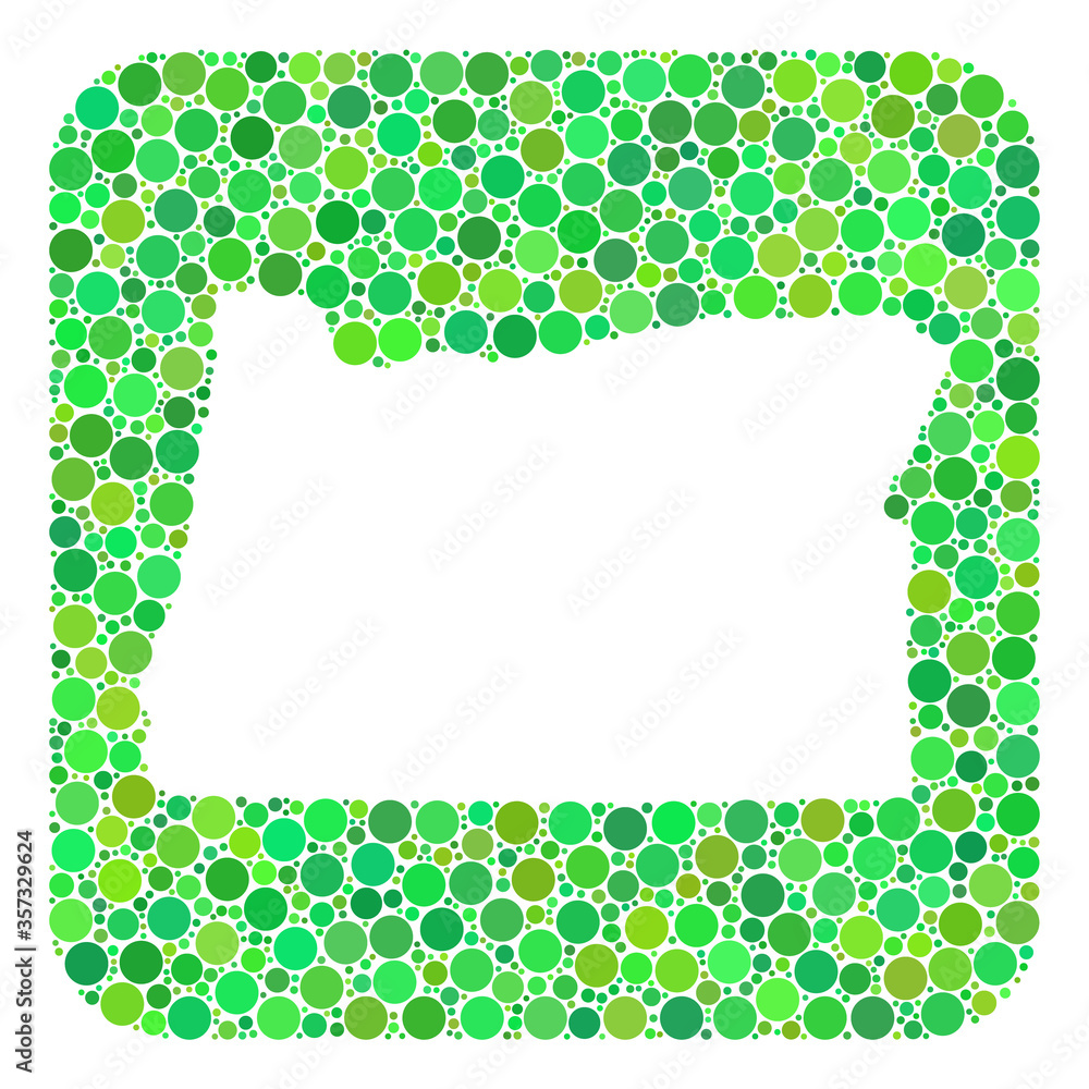 Map of Oregon State collage created with rounded rectangle and carved ...