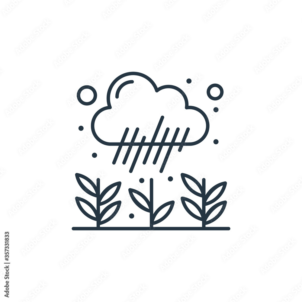 growing plant vector icon. growing plant editable stroke. growing plant ...