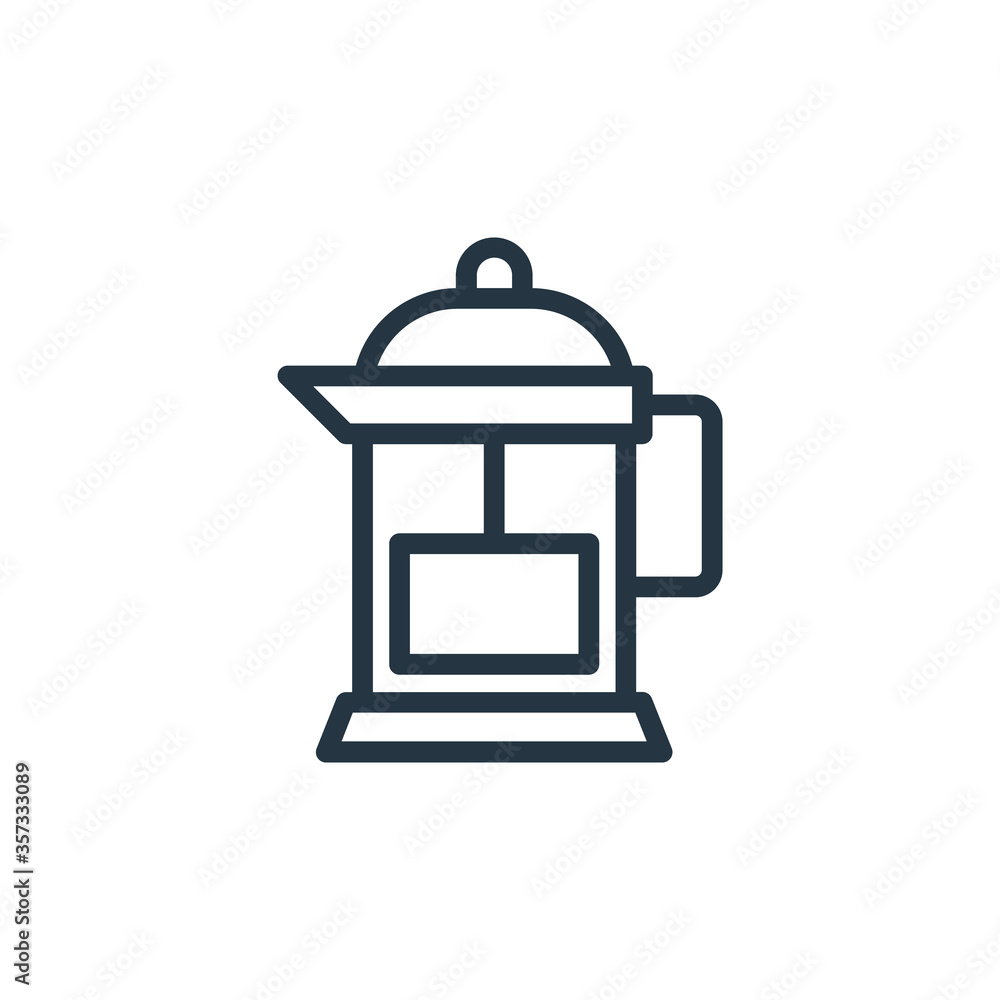 coffee maker vector icon. coffee maker editable stroke. coffee maker ...