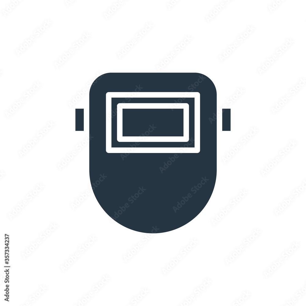 welding mask vector icon. welding mask editable stroke. welding mask ...