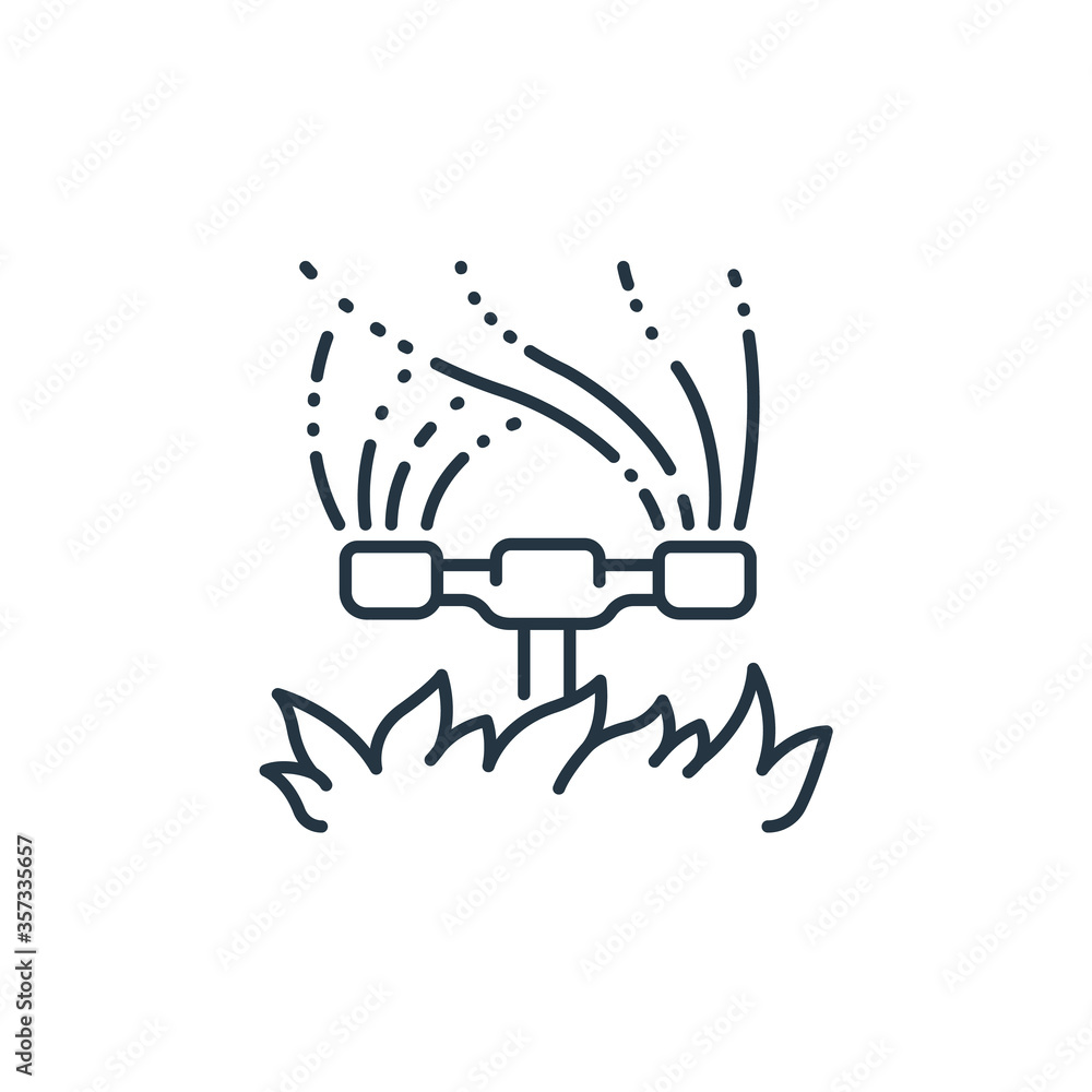 sprinkler vector icon. sprinkler editable stroke. sprinkler linear ...