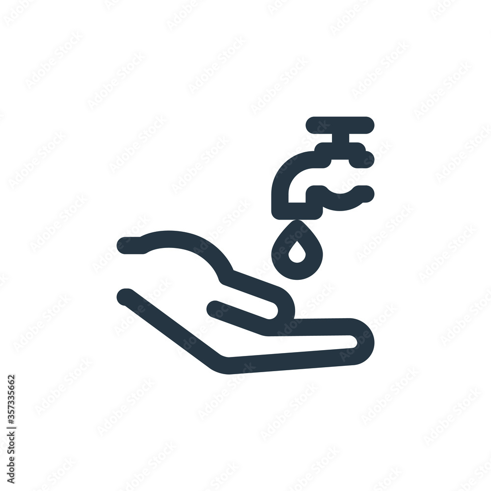 wudhu vector icon. wudhu editable stroke. wudhu linear symbol for use ...