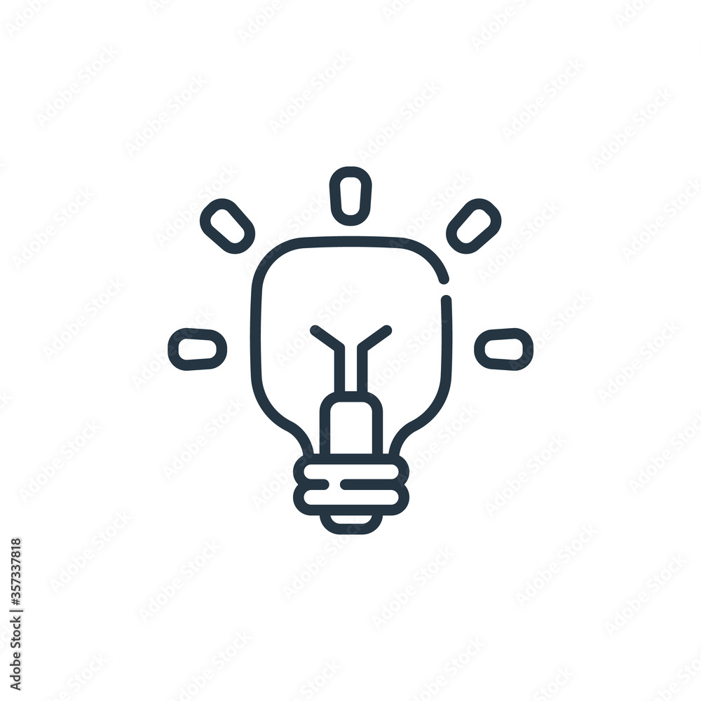 idea vector icon. idea editable stroke. idea linear symbol for use on ...