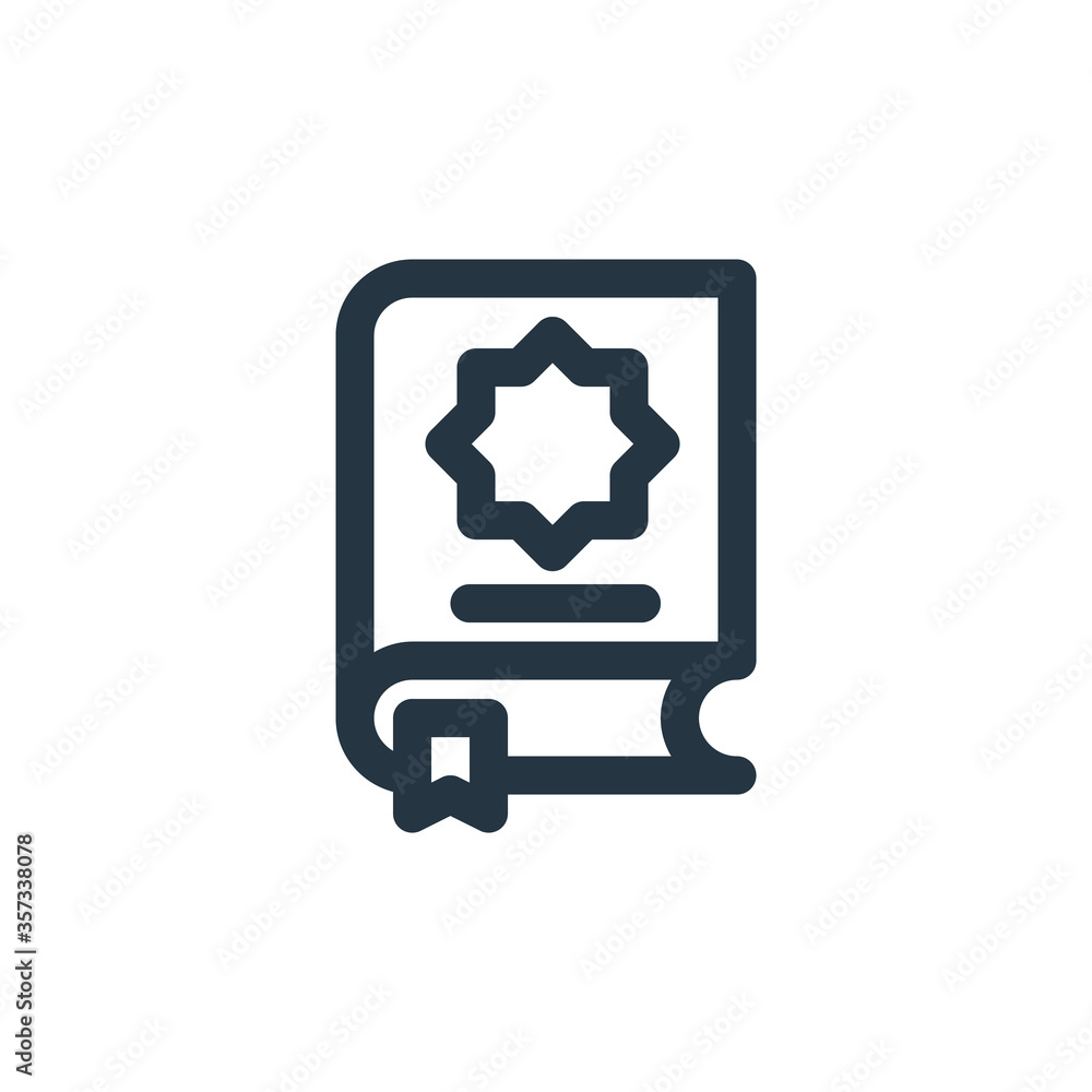 Quran vector icon. Quran editable stroke. Quran linear symbol for use ...