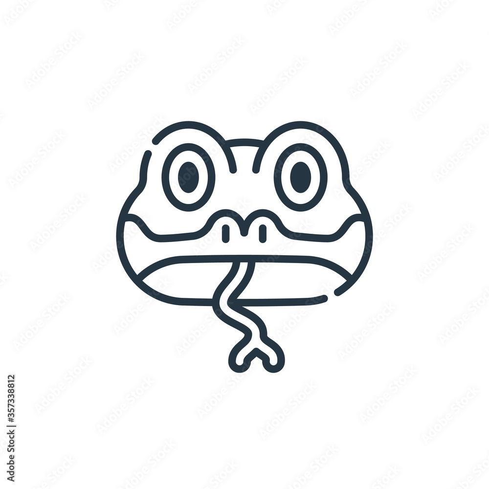 snake vector icon. snake editable stroke. snake linear symbol for use ...