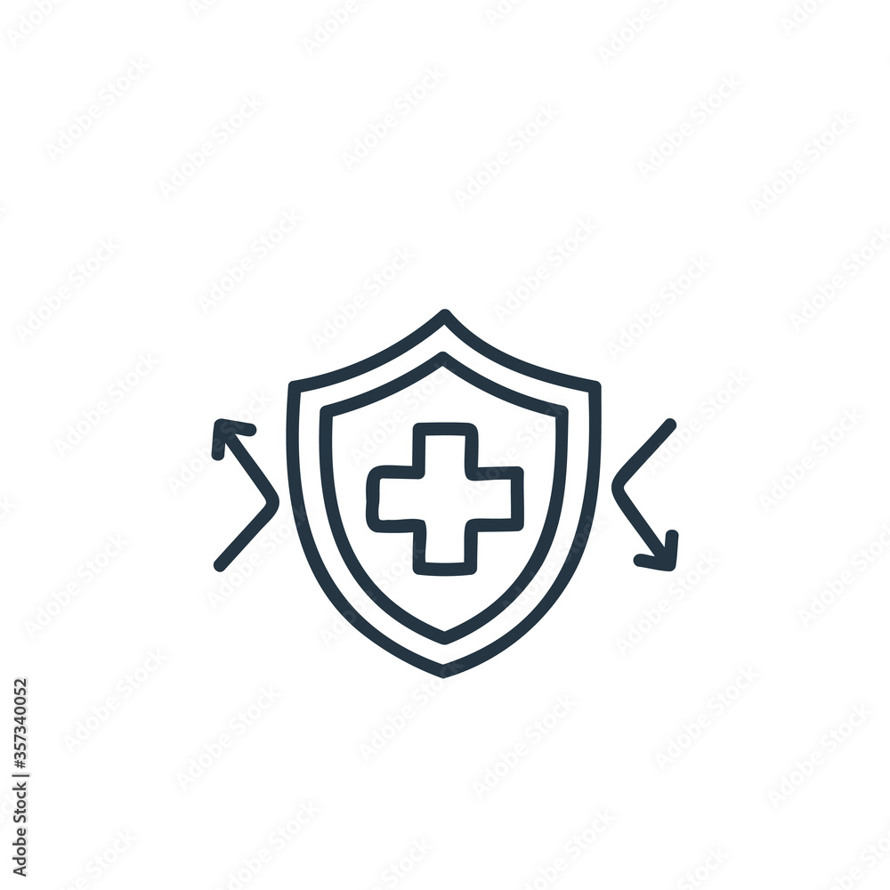 immune system vector icon. immune system editable stroke. immune system ...