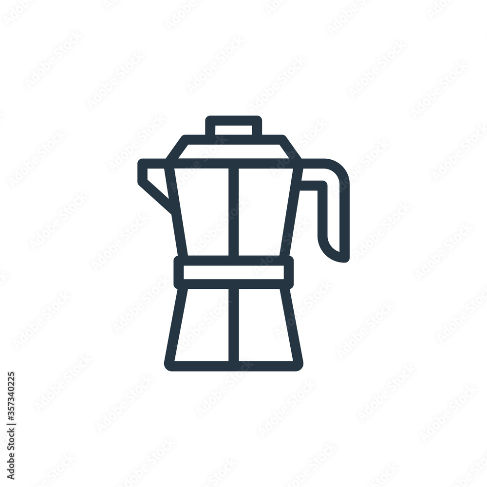 coffee maker vector icon. coffee maker editable stroke. coffee maker ...