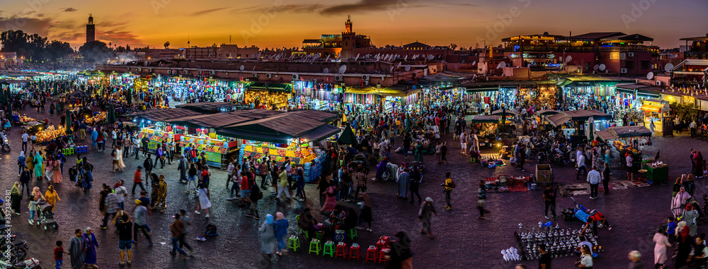 Jemaa el-Fnaa is a square and market place in Marrakesh's medina ...