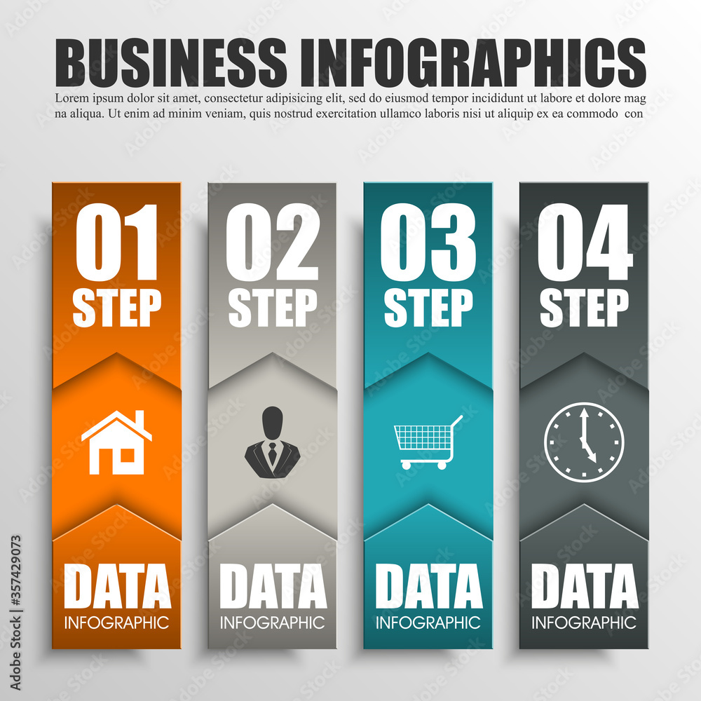 Information infographic statistic vector presentation. Graphic ...