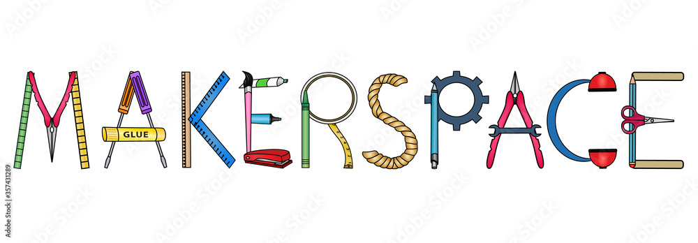 Makerspace Education banner Stock Vector | Adobe Stock