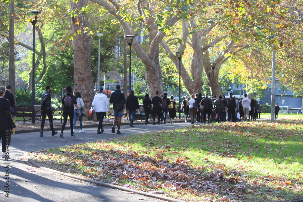 Sydney, NSW / Australia - June 6 2020: Black Lives Matter Protest March ...