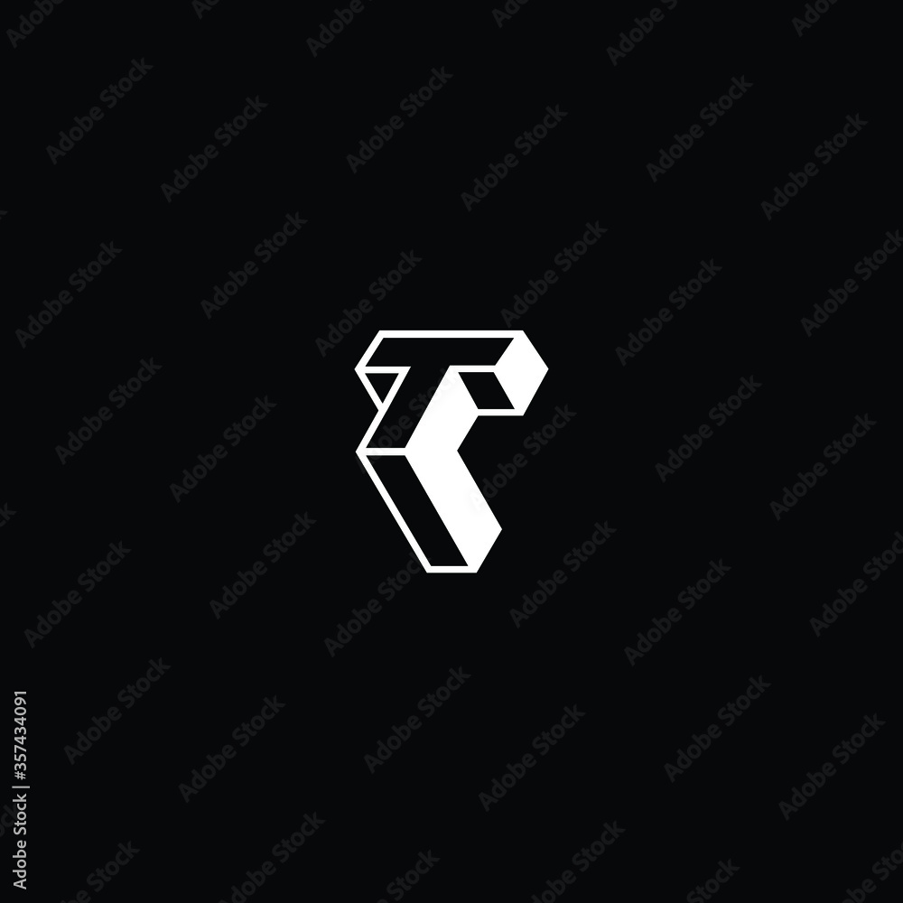 Professional Innovative 3D Initial T logo and TT logo. Letter T TT ...
