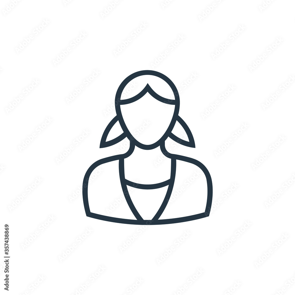 nanny vector icon. nanny editable stroke. nanny linear symbol for use ...