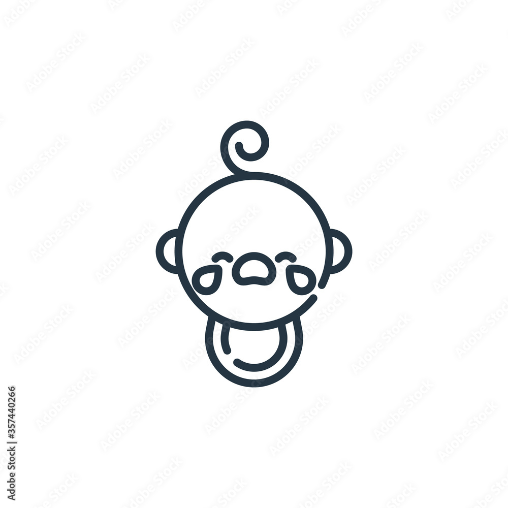 baby vector icon. baby editable stroke. baby linear symbol for use on ...