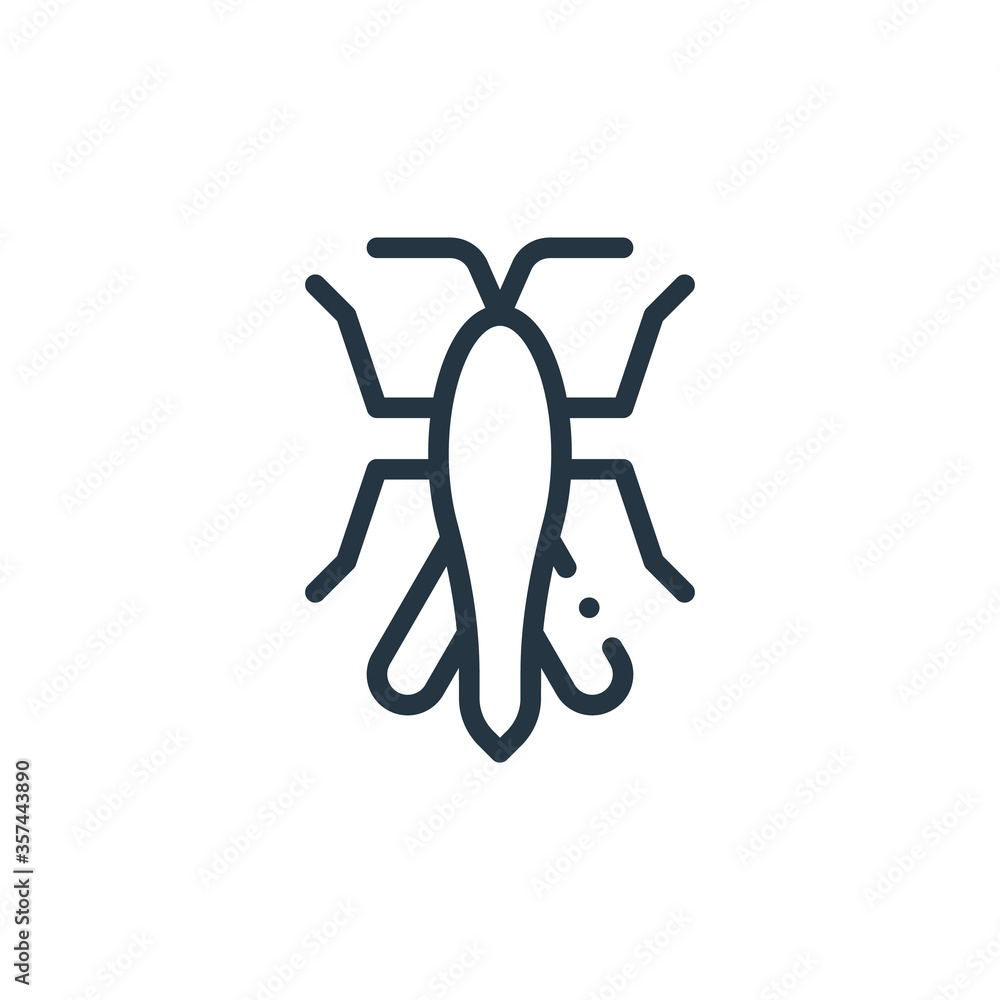 grasshopper vector icon. grasshopper editable stroke. grasshopper ...