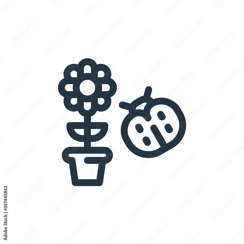 ladybug vector icon. ladybug editable stroke. ladybug linear symbol for ...