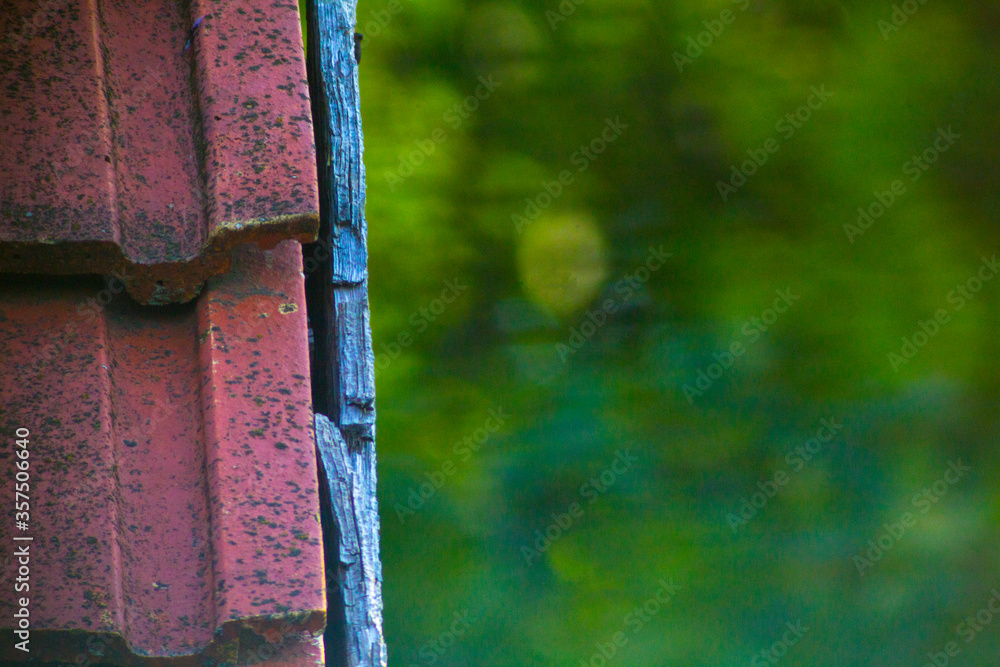 red tile clay roof background texture Stock Photo | Adobe Stock