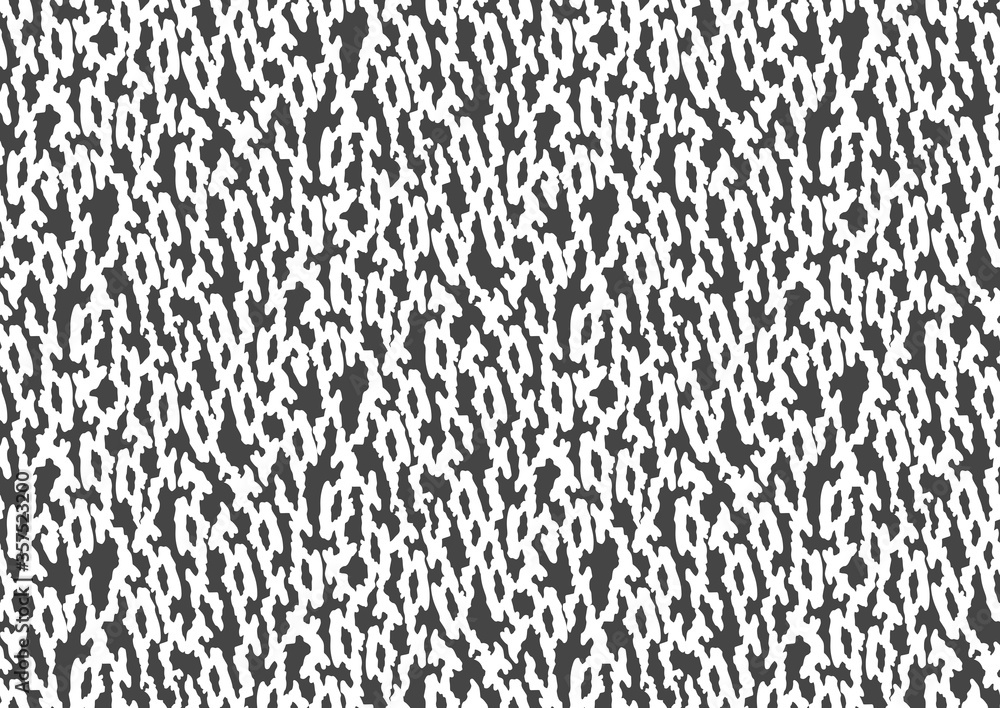 Abstract styled snake scales animal skin seamless pattern design. Black ...