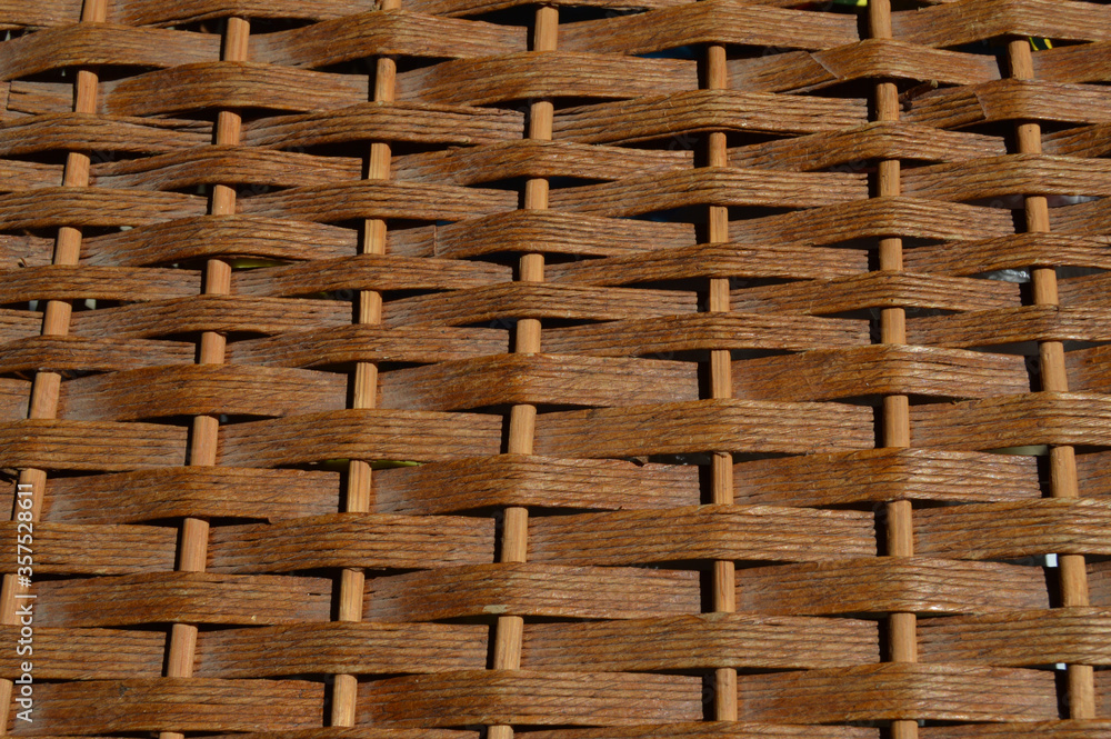 Rattan wicker texture with handmade traditional and dry branches ...