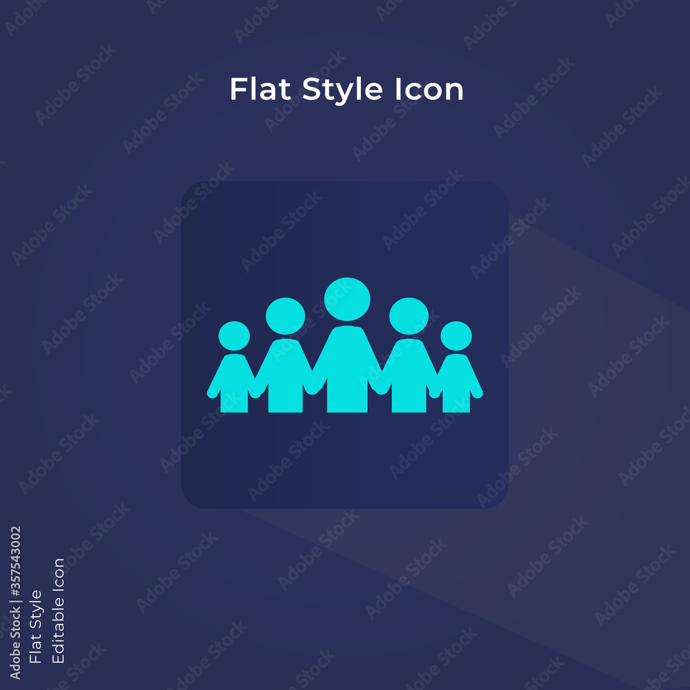 Business team, icon for people, work group icon vector in flat style ...
