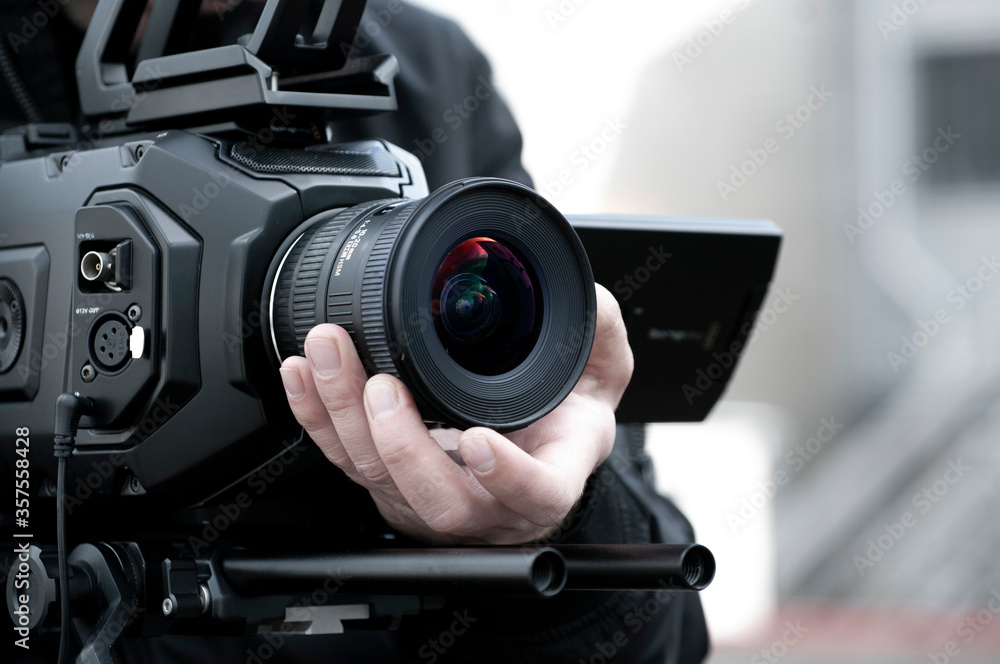 professional video camera Stock Photo | Adobe Stock