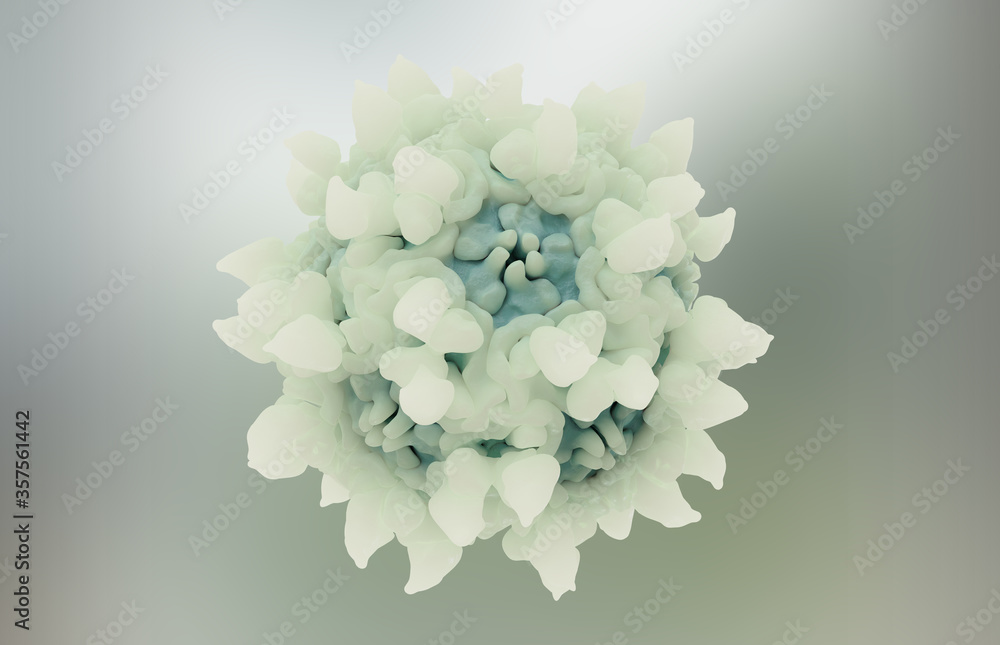 Parvovirus Parvoviridae isolated 3D floating illustration Stock Photo ...