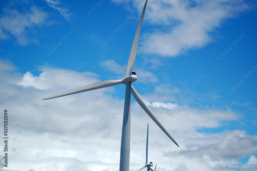 Bangui Wind Farm windmills in Ilocos Norte, Philippines Stock Photo ...