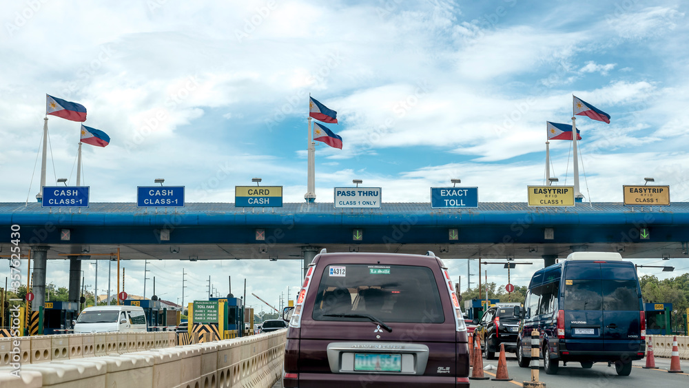 Paranaque, Metro Manila, Philippines: June 2020 - A Toll plaza at ...