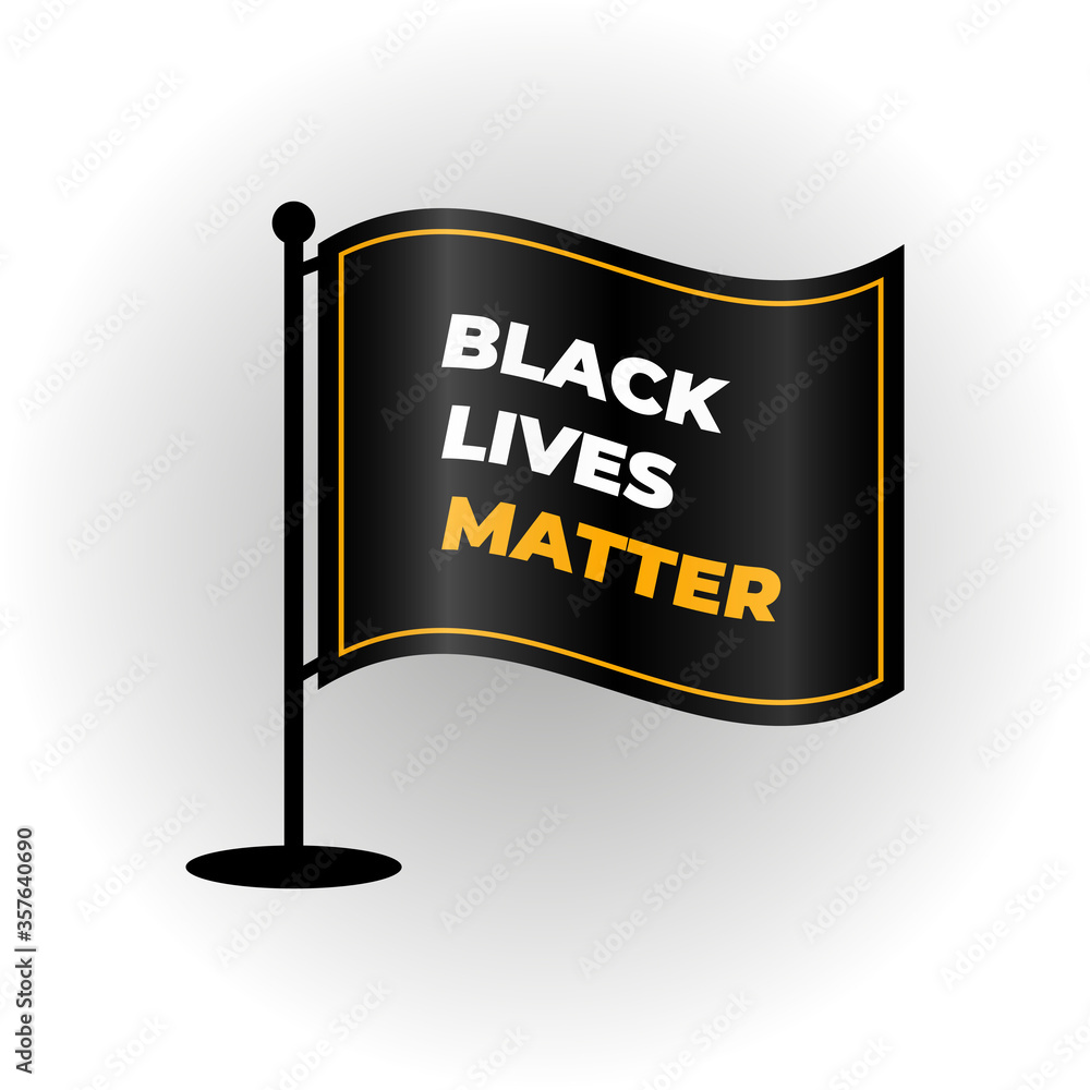 Black Lives Matter calligraphic text vector vintage. stop racism. I can ...