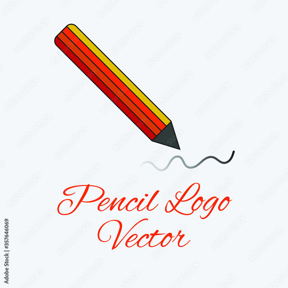 Pencil Logo vector icon can be used for Stationary Logo and other ...