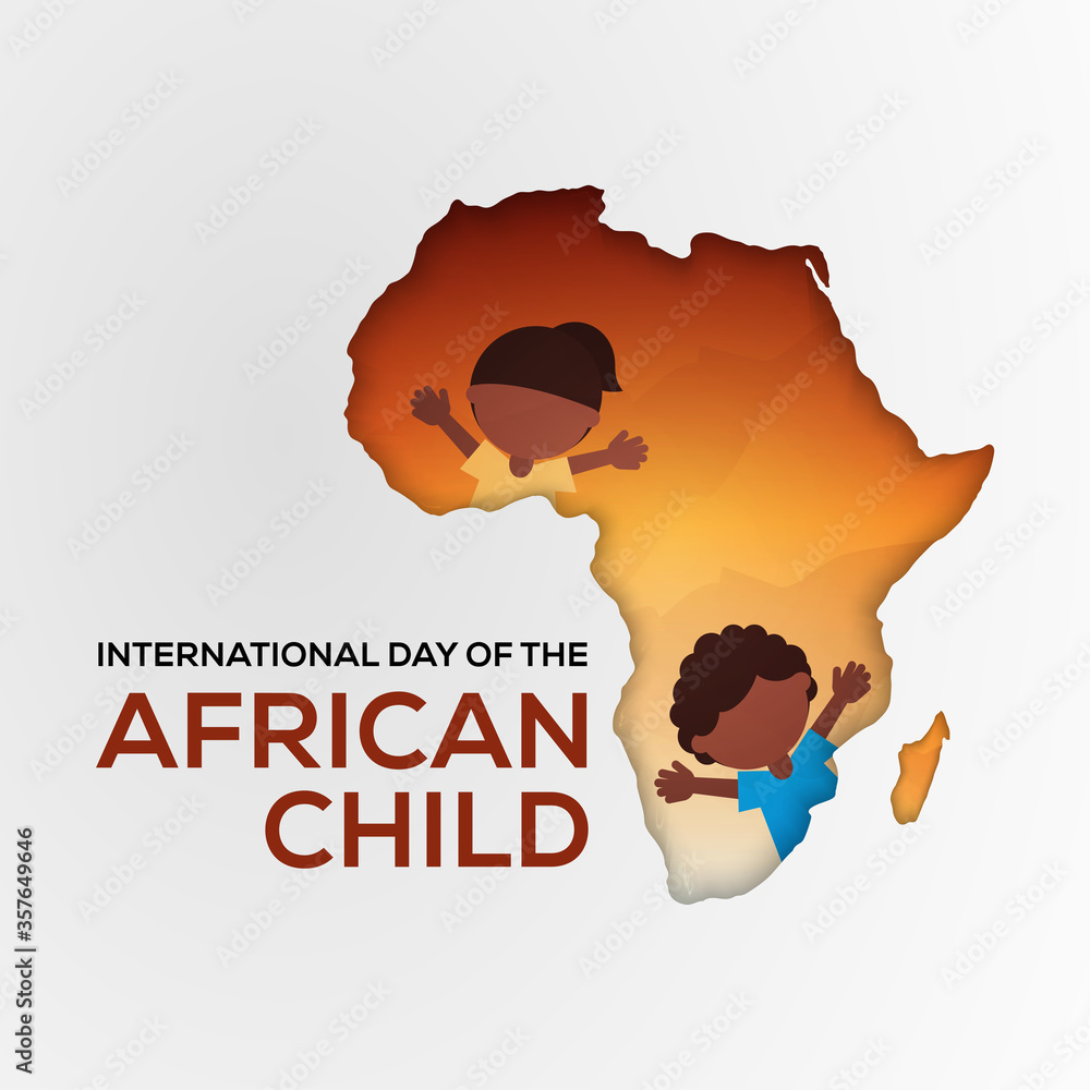 international day of the african child poster Stock Vector | Adobe Stock