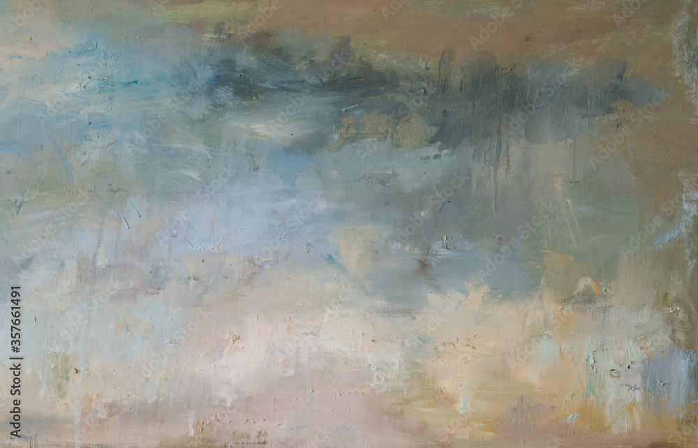 Abstract oil painting background. Oil on canvas texture. Hand drawn oil ...