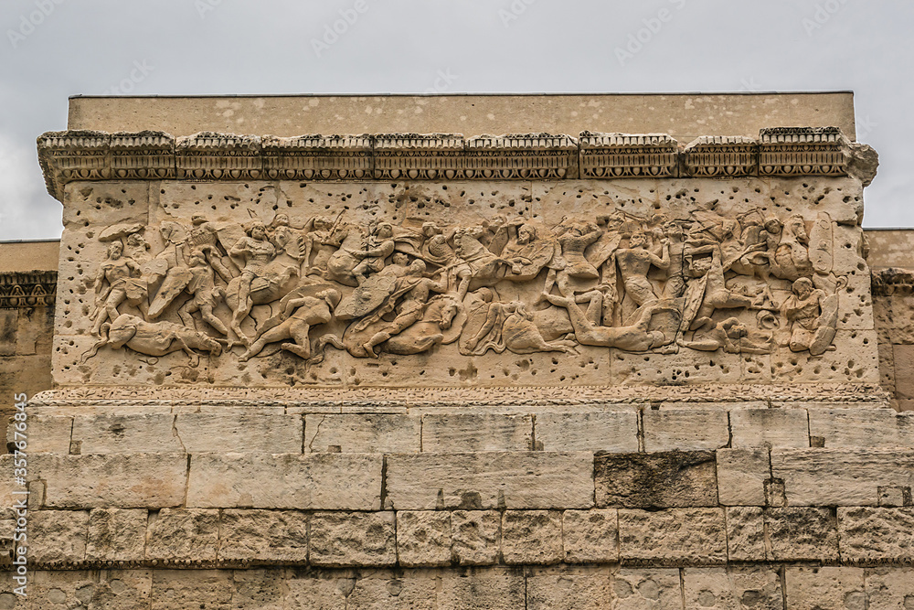 Triumphal Arch of Orange (Arc de Triomphe d Orange) is an Ancient Roman ...