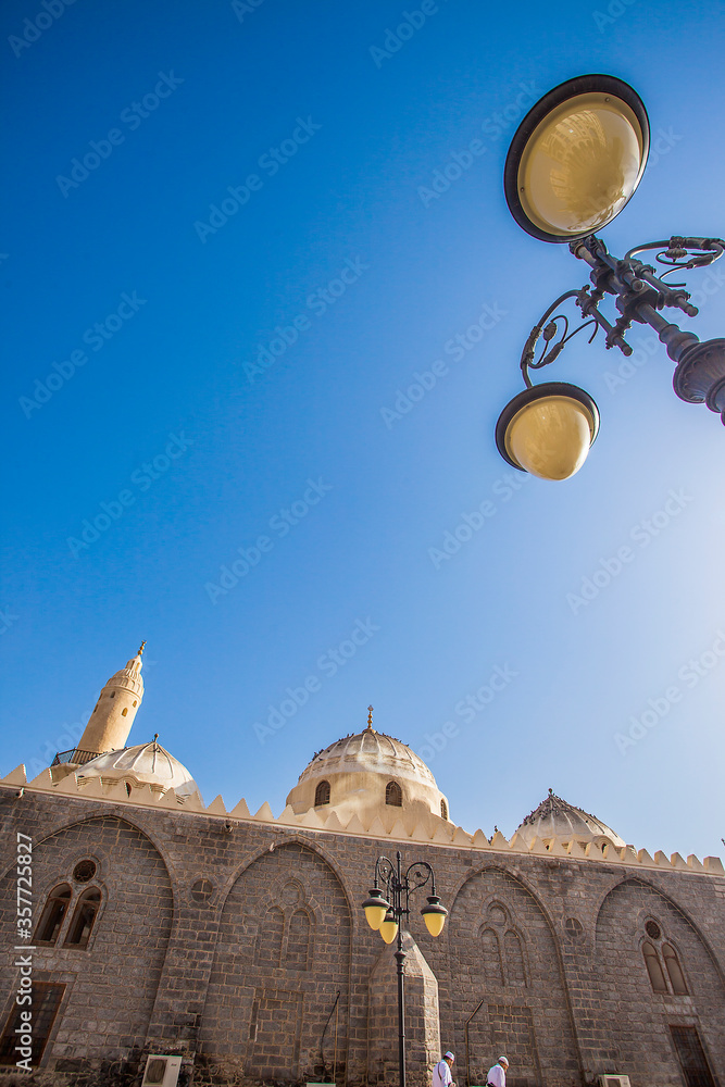 Quba Mosque, the first mosque build by prophet Muhammad in Medina ...