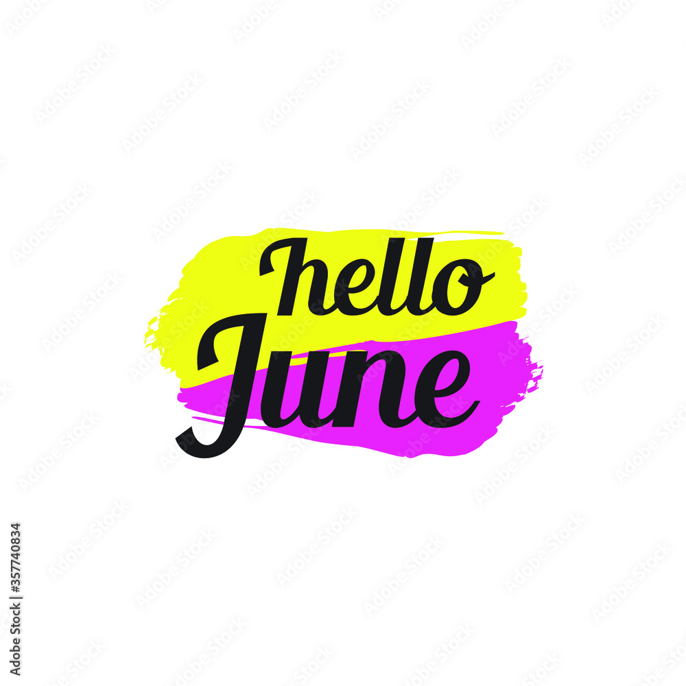 logo hello june vector icon Stock Vector | Adobe Stock