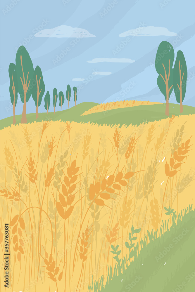 Wheat Field Clipart