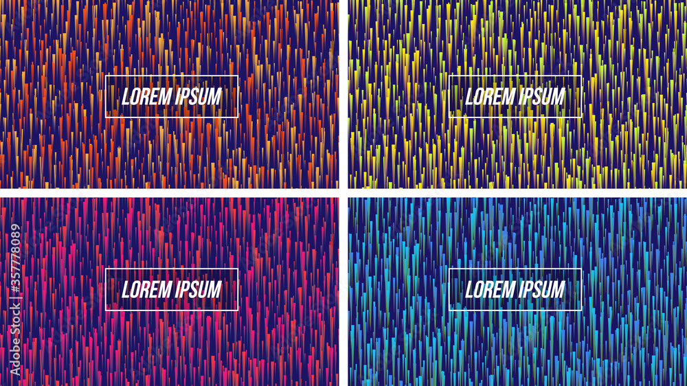 abstract modern multi colored vector background. 4 gradient lines ...