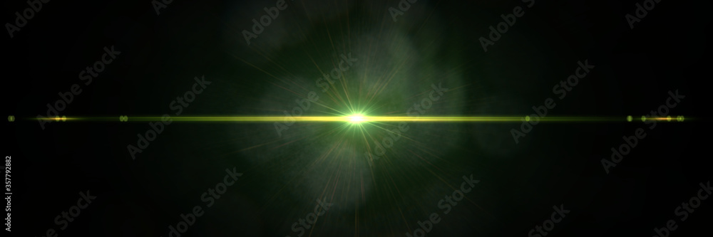 green lens flare effect overlay texture banner with bokeh effects ...