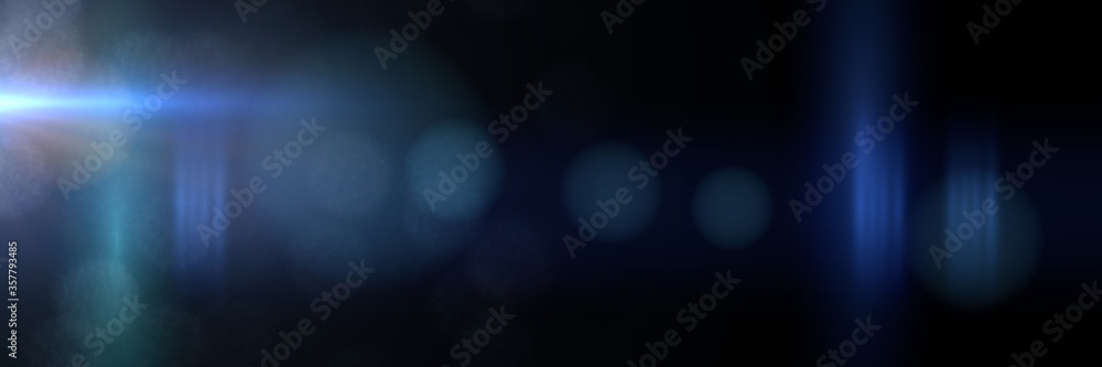 intense blue and mainly off screen lens flare overlay texture with ...