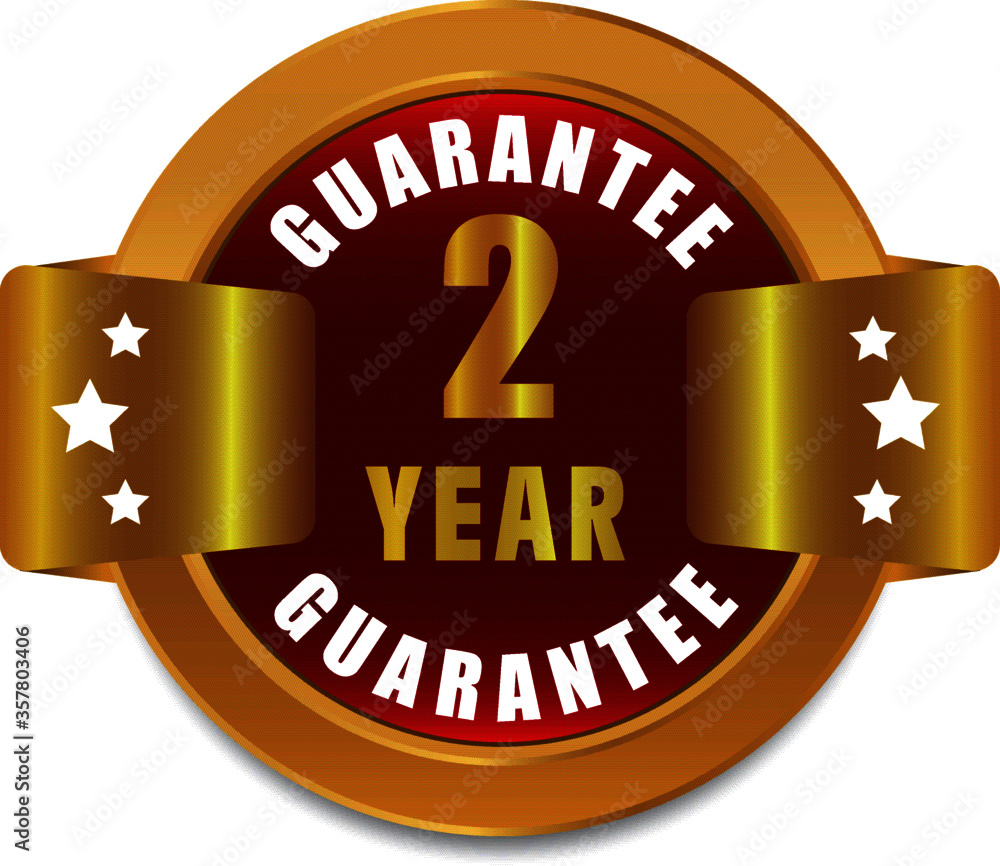 2 Year Guarantee stamp vector logo images, Guarantee vector stock ...