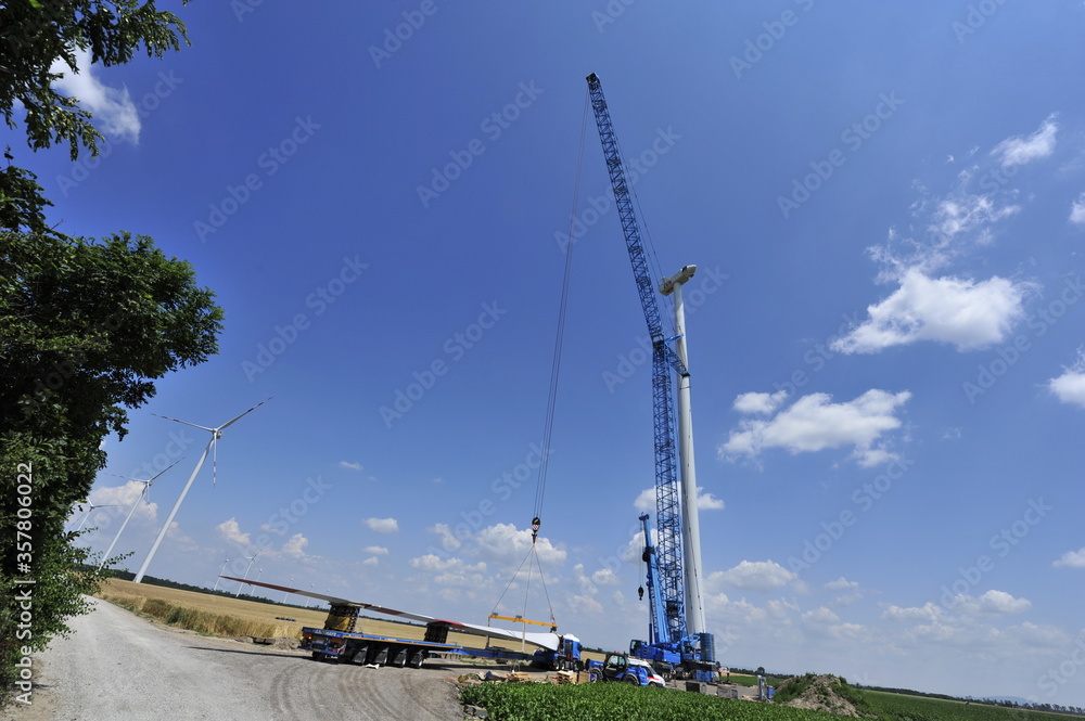 gaenserndorf, austria, 29 june 2011, liebherr LG 1550 mobile crane ...
