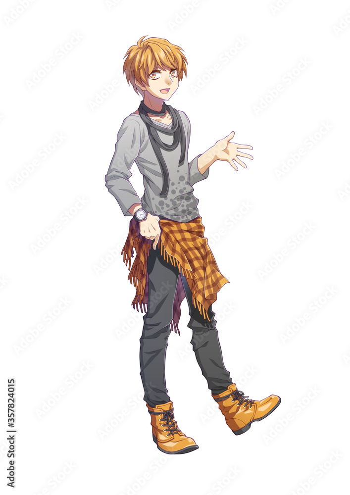 Anime Style Character Full Body Illustration Stock Illustration Adobe anime-style-character-full-body-illustration-stock-illustration-adobe