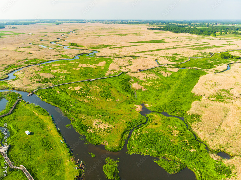 Narew Podlasie Podlaskie Narwiański Park Narodowy Rzeka woda trzcina ...