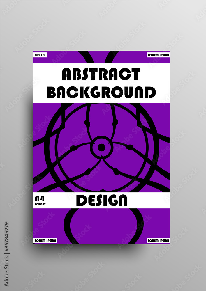 Geometric background design, designed in A4 size for posters, banners ...