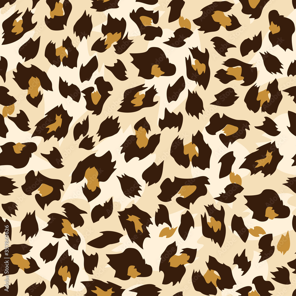 Leopard print. Vector skin leopard seamless pattern for textile, fabric ...