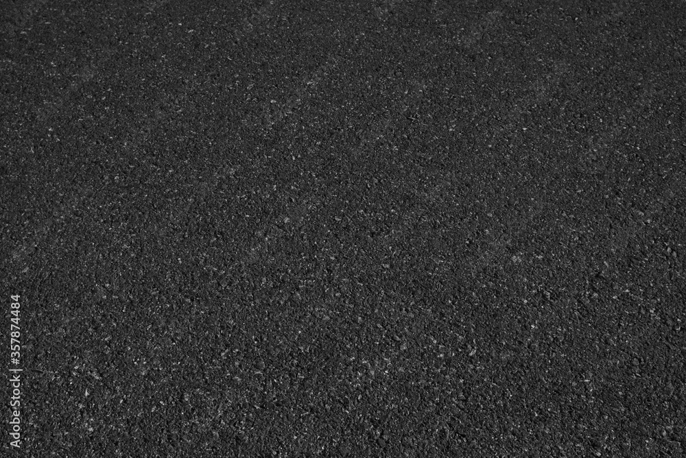 Dark Texture details of surface of asphalt or tamac on new road ...