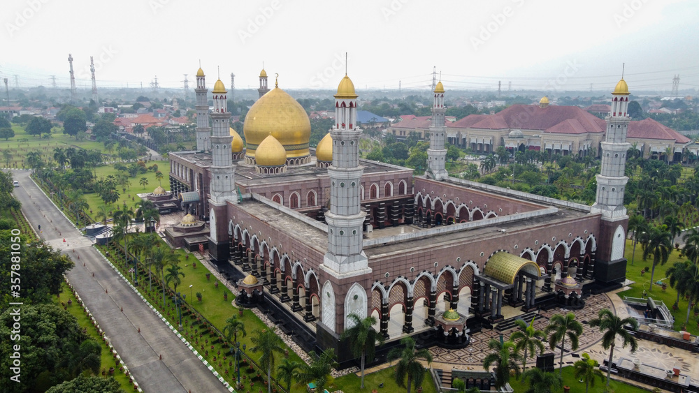 The Largest Mosque Masjid Kubah Emas at Depok, Ramadan Eid Concept ...