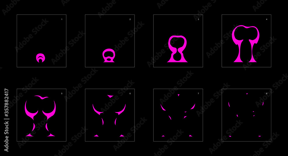 Vetor de Poison explosion effect. Explosion Animation effect. Animation ...